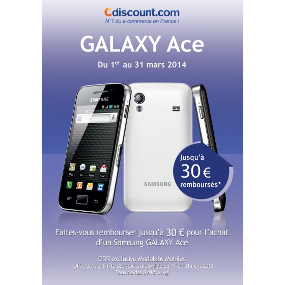 Anti Crise Fr Samsung Galaxy Ace Jusquà 30€ Remboursés Sur Cdiscount