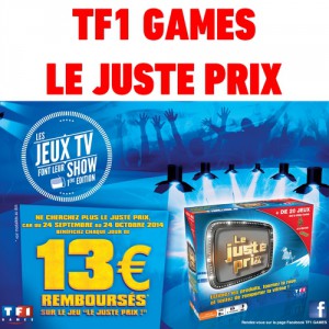 Anti-crise.fr | Offre de Remboursement 13€ sur le Jeu Le Juste Prix TF1 ...