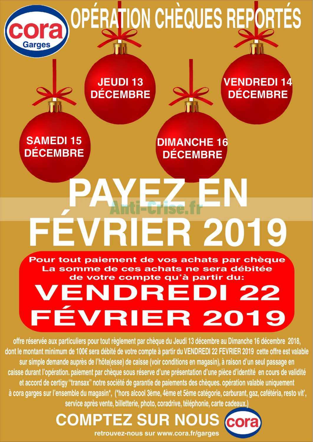 Anti-crise.fr | Catalogue Cora du 13 au 16 décembre 2018 (Garges)CORA ...