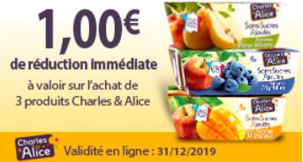 Anti-crise.fr | Charles & Alice : 1 € de réduction jusqu’au 30/03/2019 ...