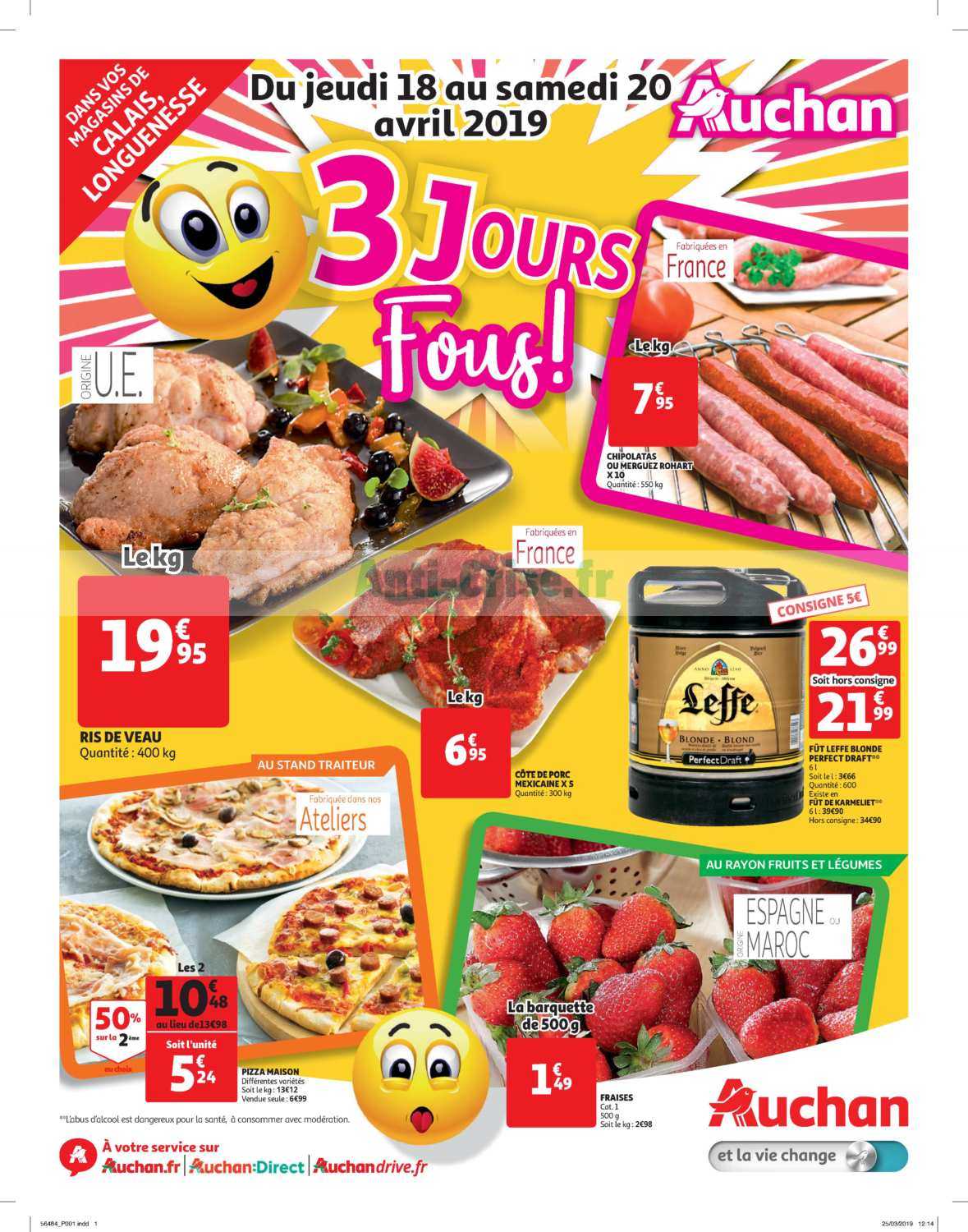 Anti-crise.fr | Catalogue Auchan Local du 18 au 20 avril 2019 (Calais ...