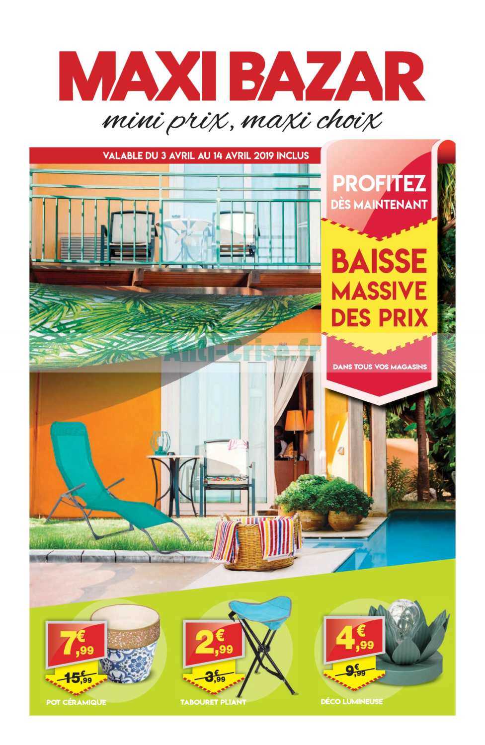 Anti-crise.fr | Catalogue Maxi Bazar du 03 au 14 avril 2019MAXI BAZAR ...
