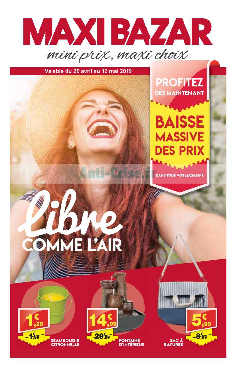 Anti-crise.fr | Catalogue Maxi Bazar du 29 avril au 12 mai 2019MAXI ...