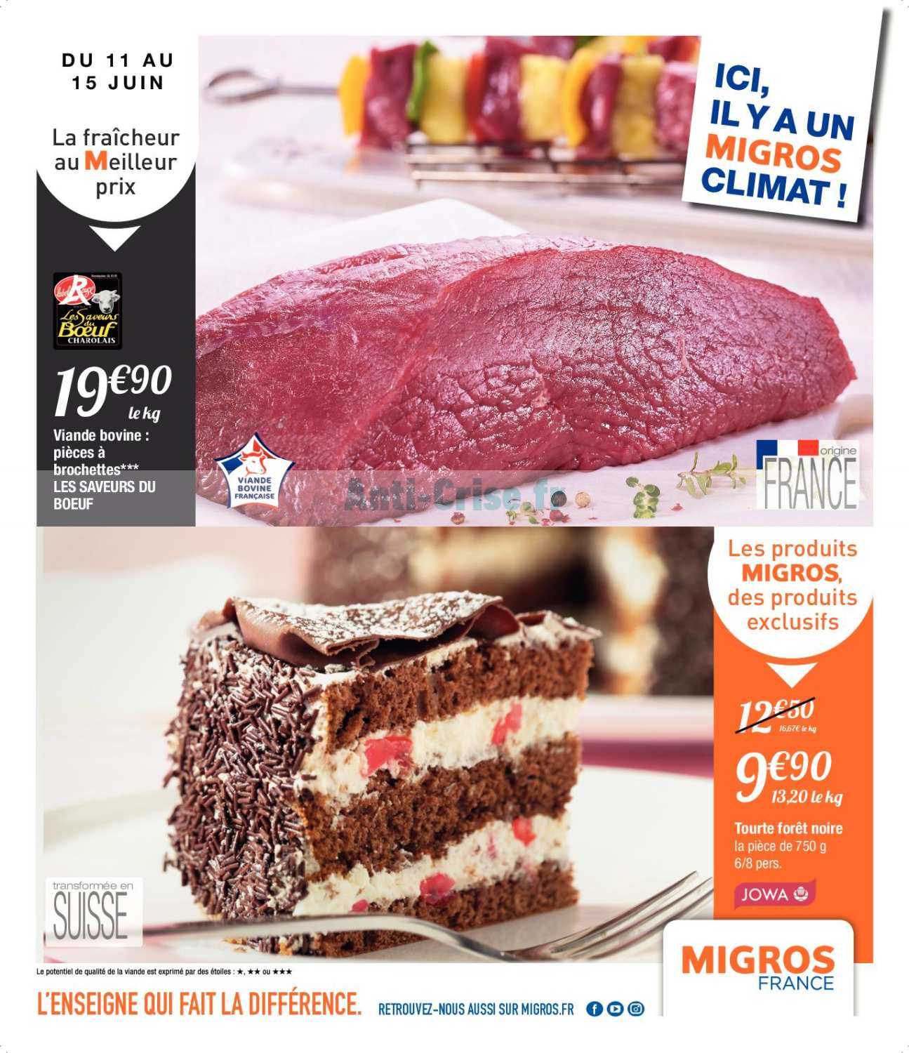 Anti-crise.fr | Catalogue Migros du 11 au 15 juin 2019 (Frais)MIGROS ...