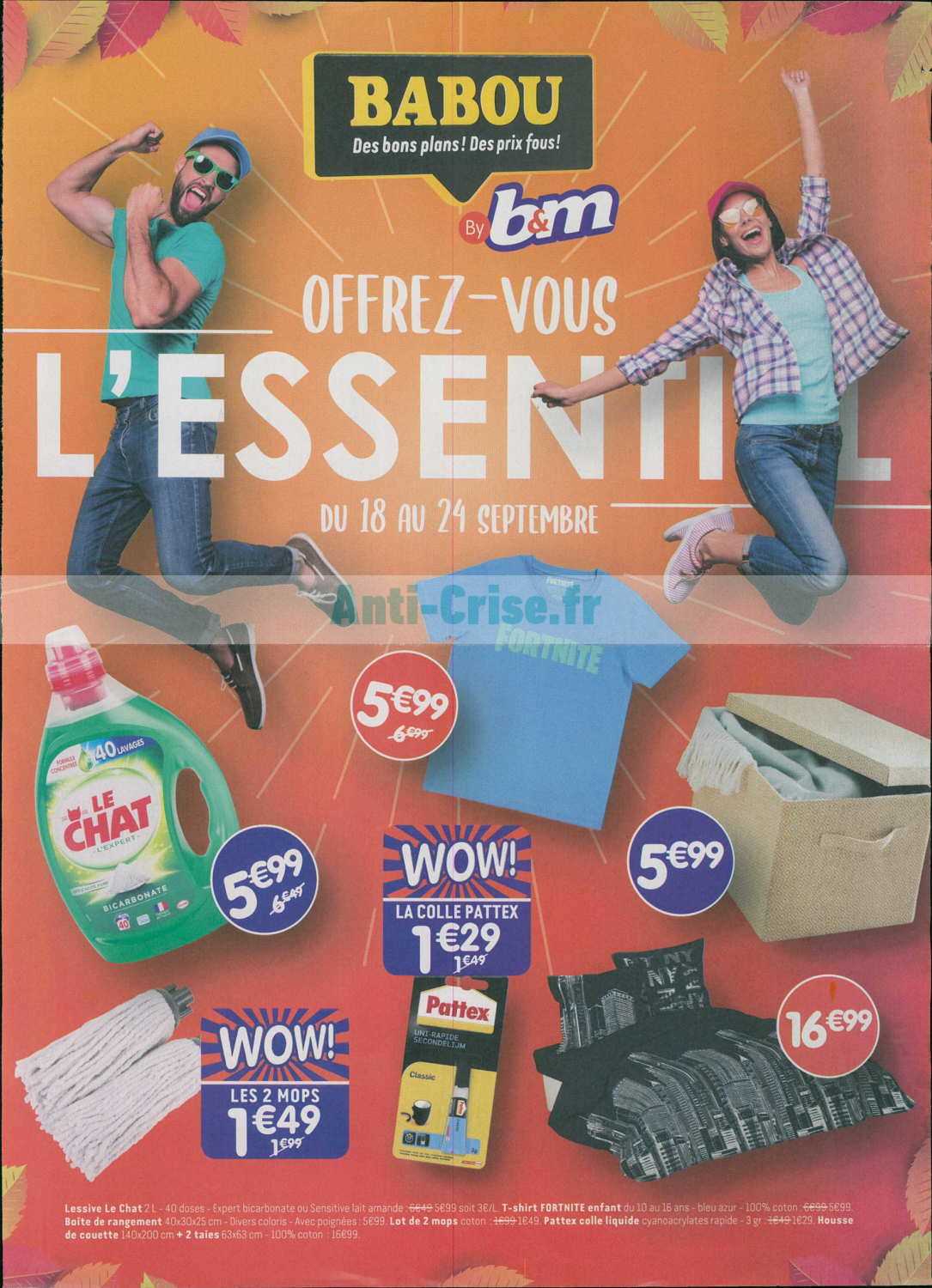Anti-crise.fr | Catalogue Babou du 18 au 24 septembre 2019B&M : le ...