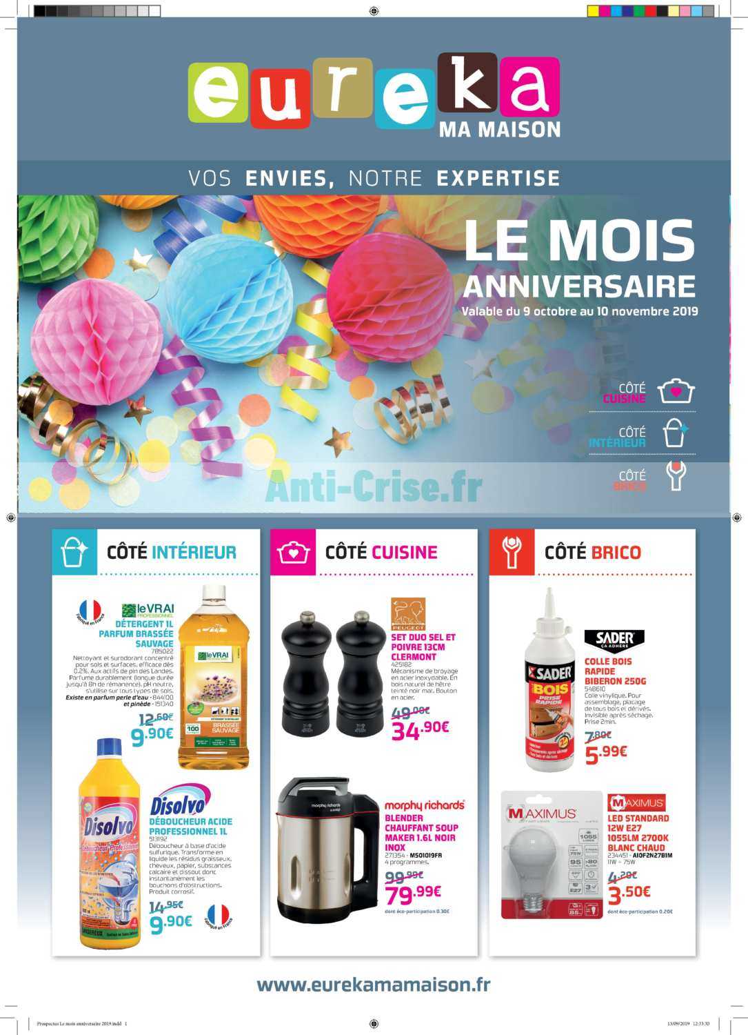 Anti-crise.fr | Catalogue Eureka du 09 octobre au 10 novembre ...