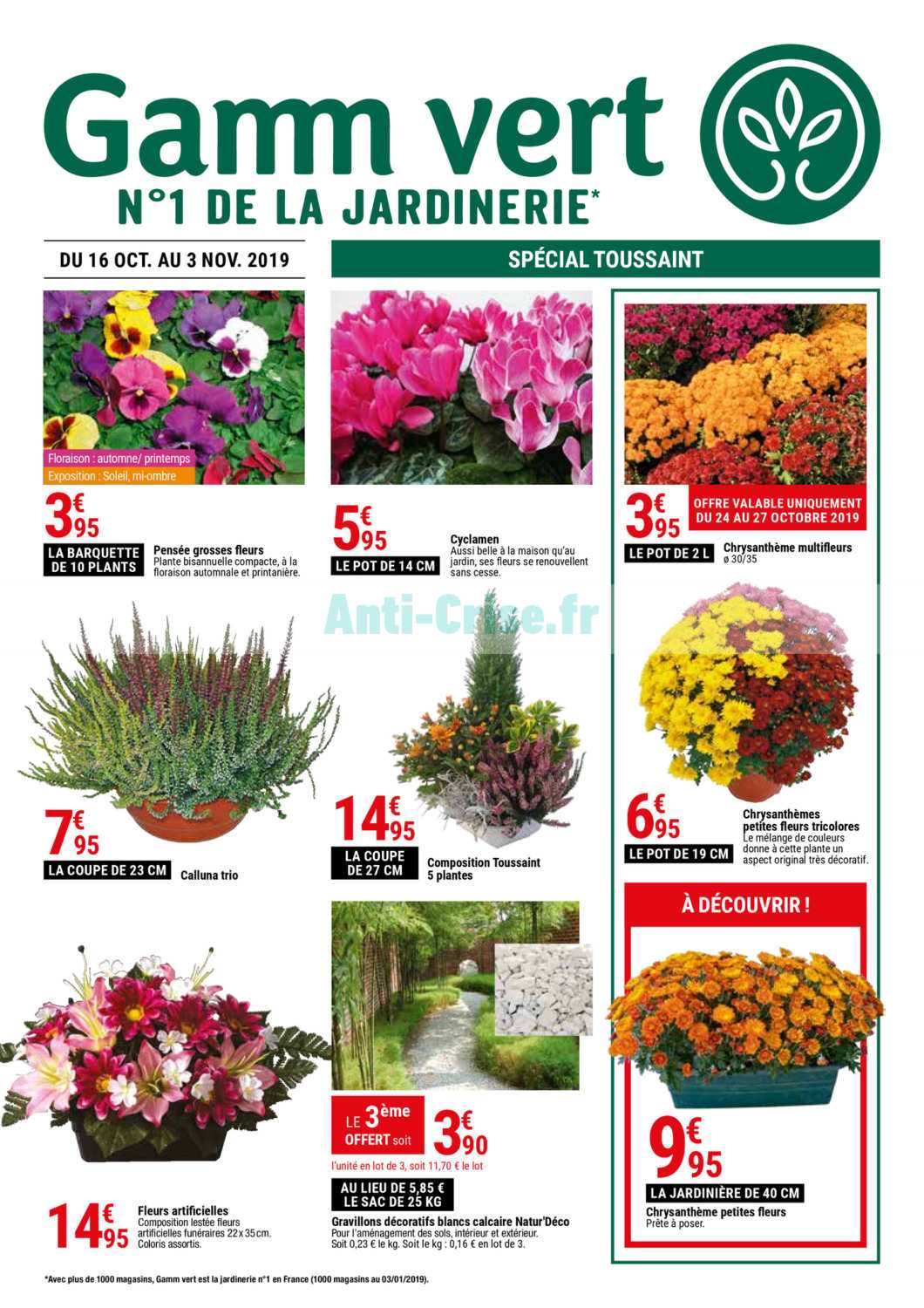 Anti-crise.fr | Catalogue Gamm Vert du 16 octobre au 03 novembre 2019GAMM VERT : le nouveau ...