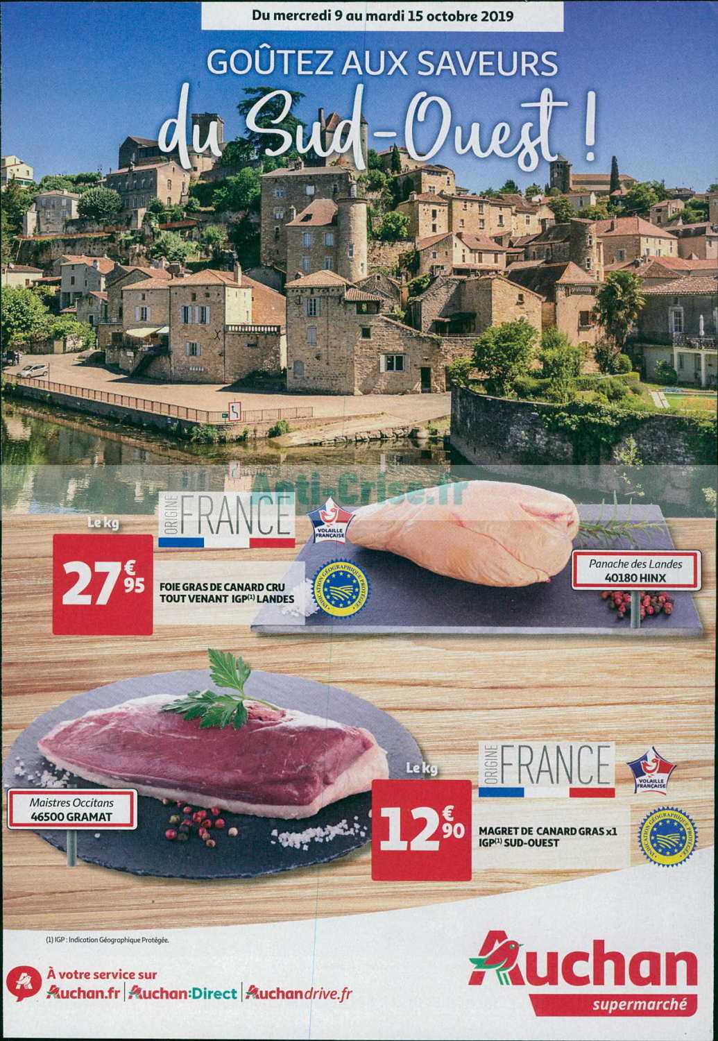 Anti-crise.fr | Catalogue Auchan du 09 au 15 octobre 2019 (Sud-Ouest ...