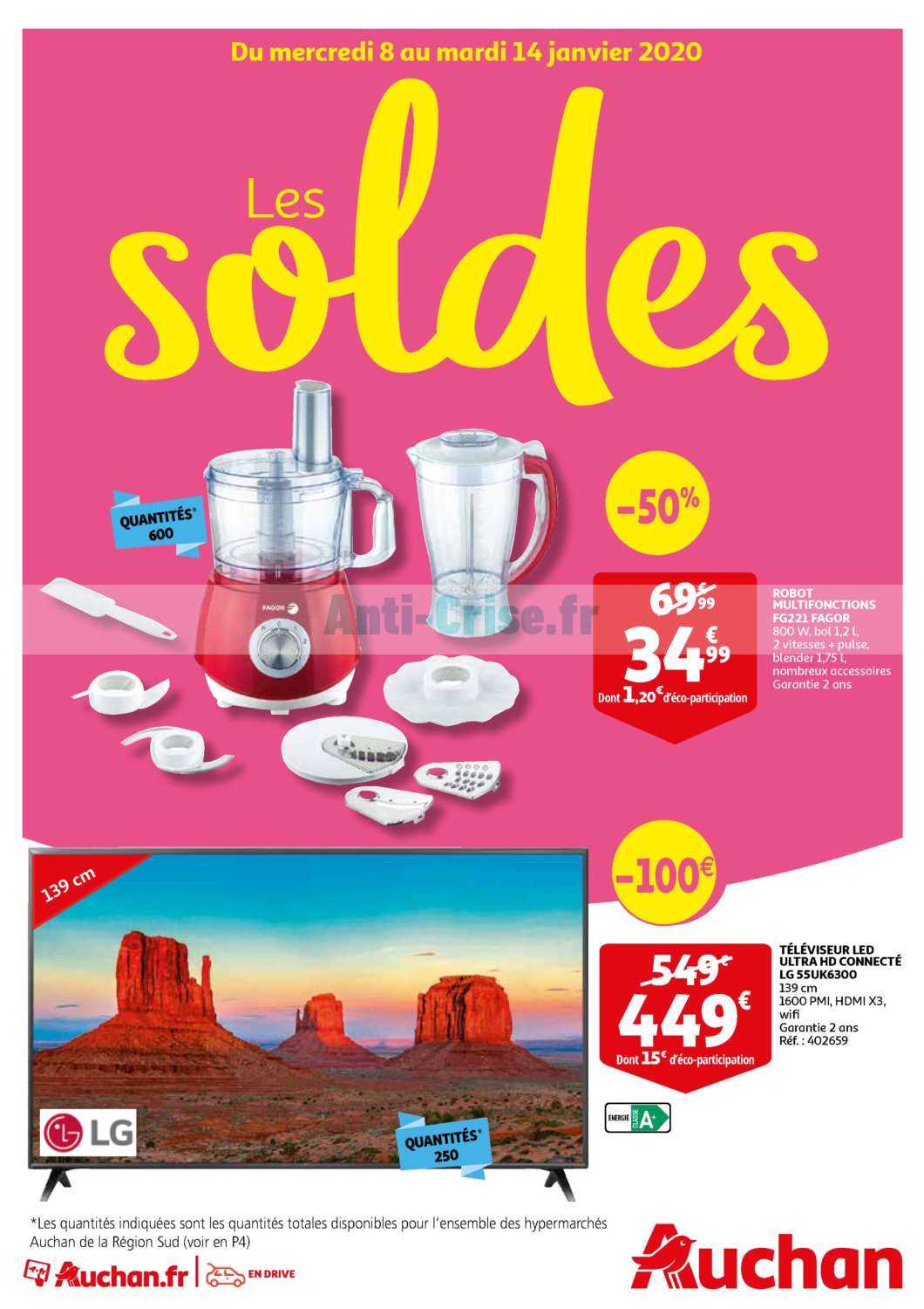 Anti-crise.fr | Catalogue Auchan du 08 au 14 janvier 2020 (Sud)AUCHAN ...