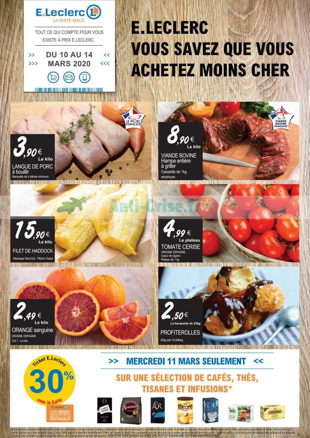 Anti-crise.fr | Catalogue Leclerc Local du 10 au 14 mars 2020 (La Ferté ...