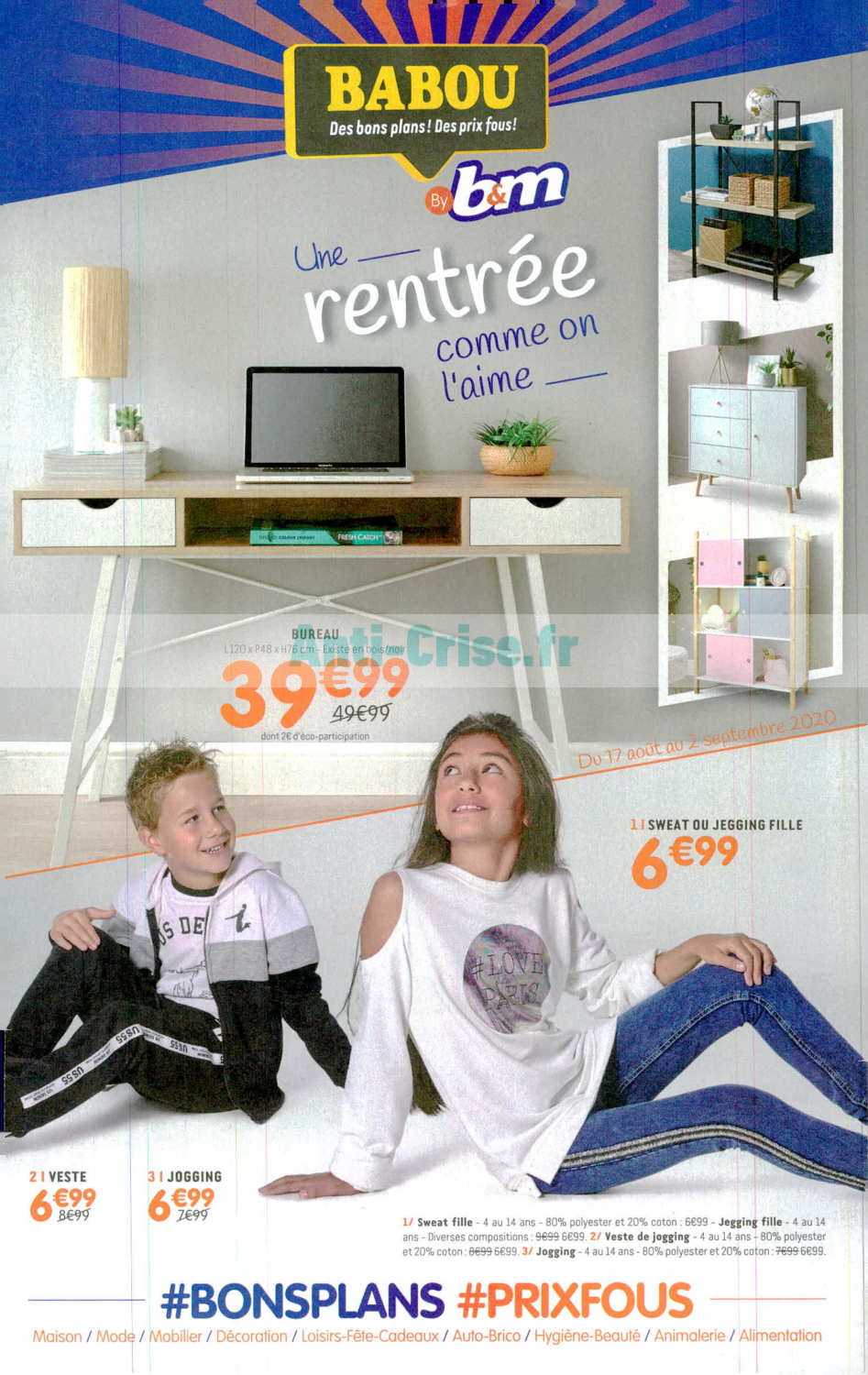 Anti-crise.fr | Catalogue Babou du 17 août au 02 septembre 2020B&M : le ...