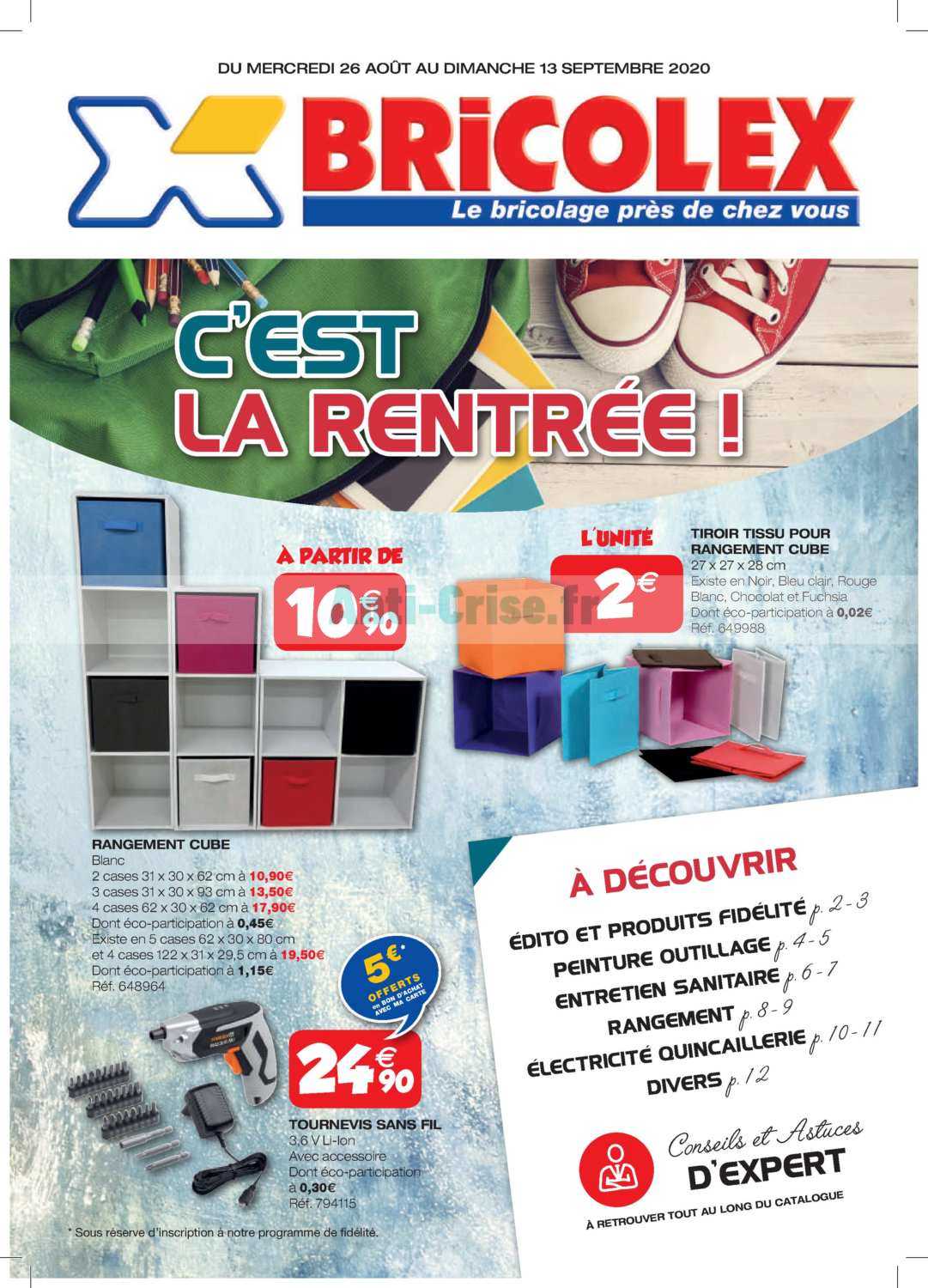 Anti-crise.fr | Catalogue Bricolex du 26 août au 13 septembre ...
