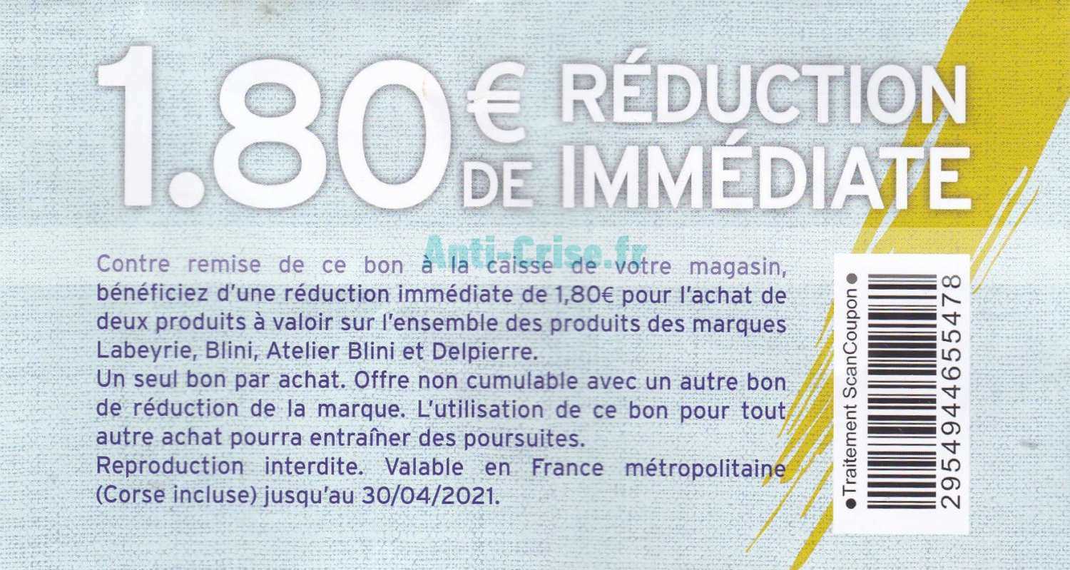 Anti-crise.fr | Blini : 1.8 € de réduction jusqu’au 30/04/2021 (Bon de ...