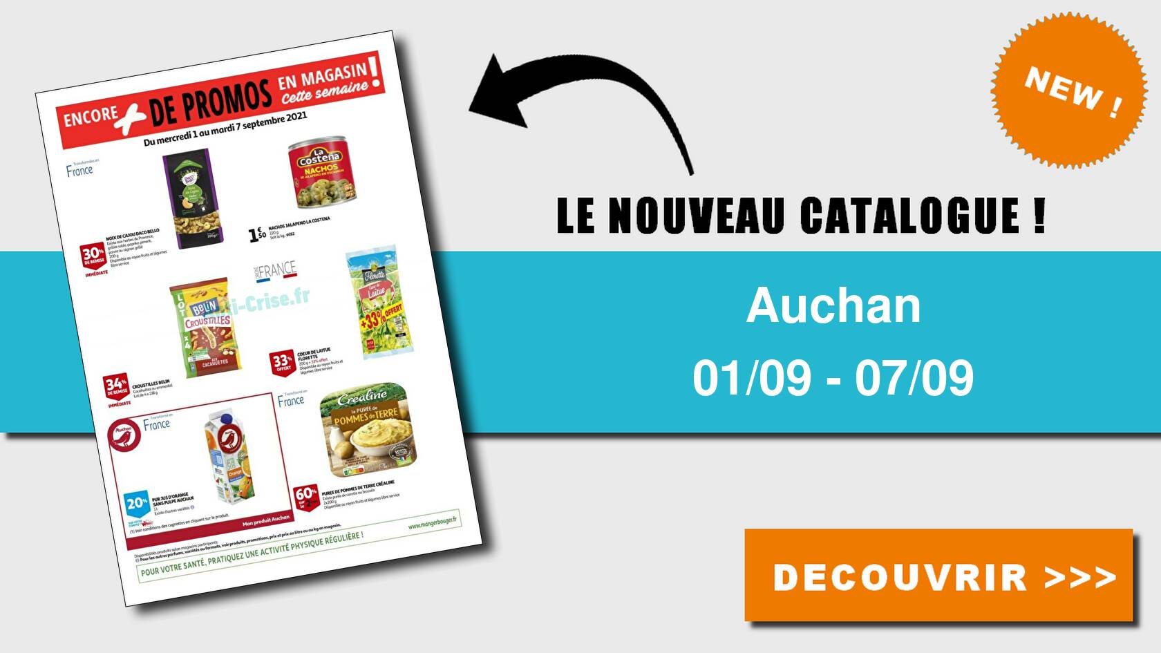 Anti-crise.fr | Catalogue Auchan du 01 au 07 septembre 2021 (Promos Web ...