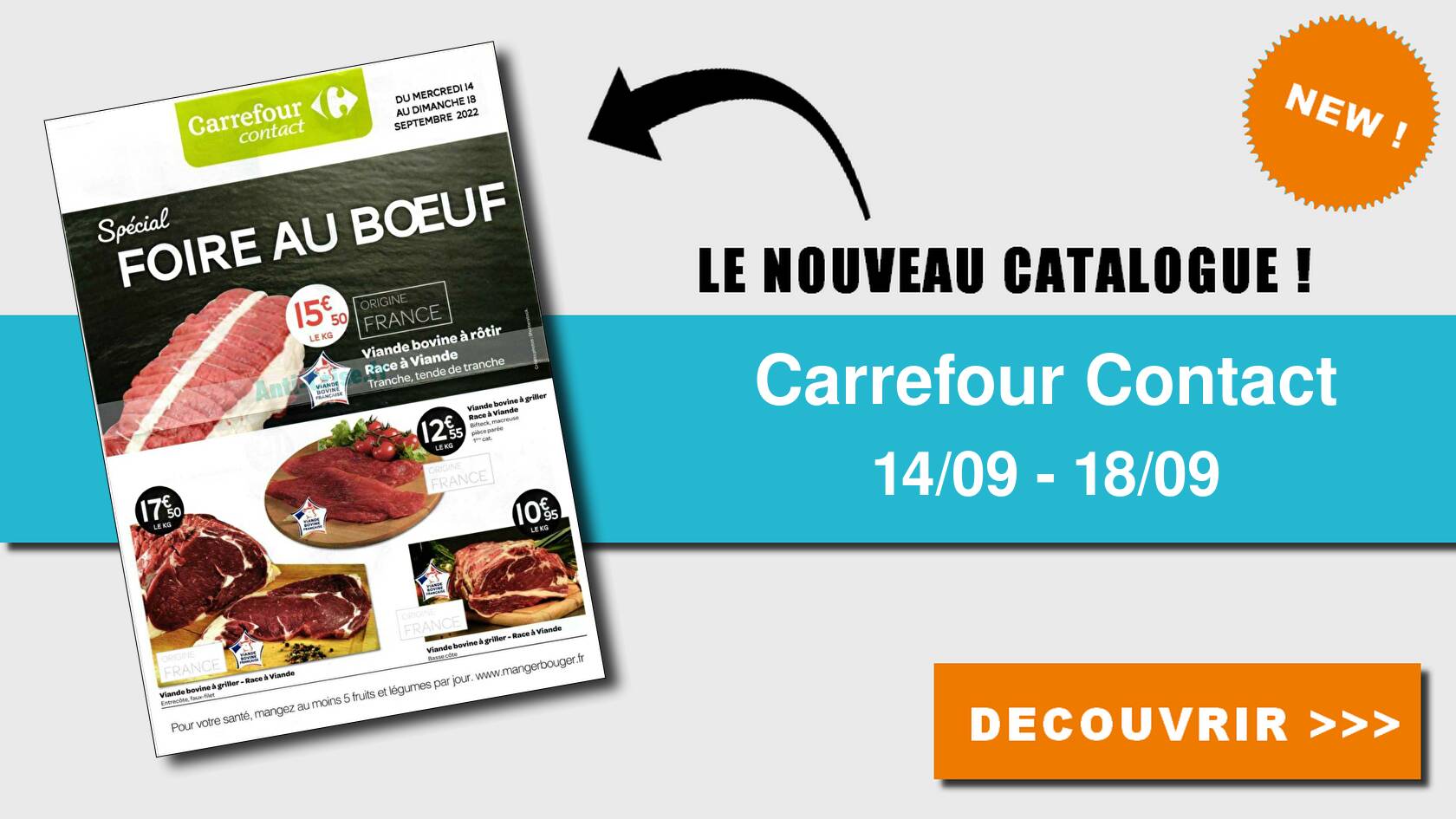 Anti-crise.fr | Catalogue Carrefour Contact du 14 au 18 septembre 2022 (Foire au Boeuf)CARREFOUR ...