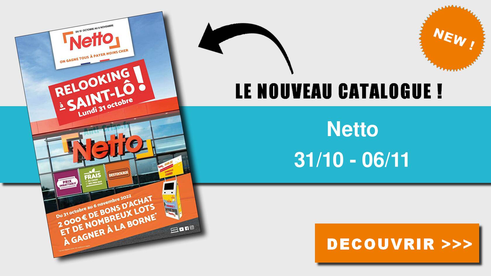 Anti-crise.fr | Catalogue Netto du 31 octobre au 06 novembre 2022 ...