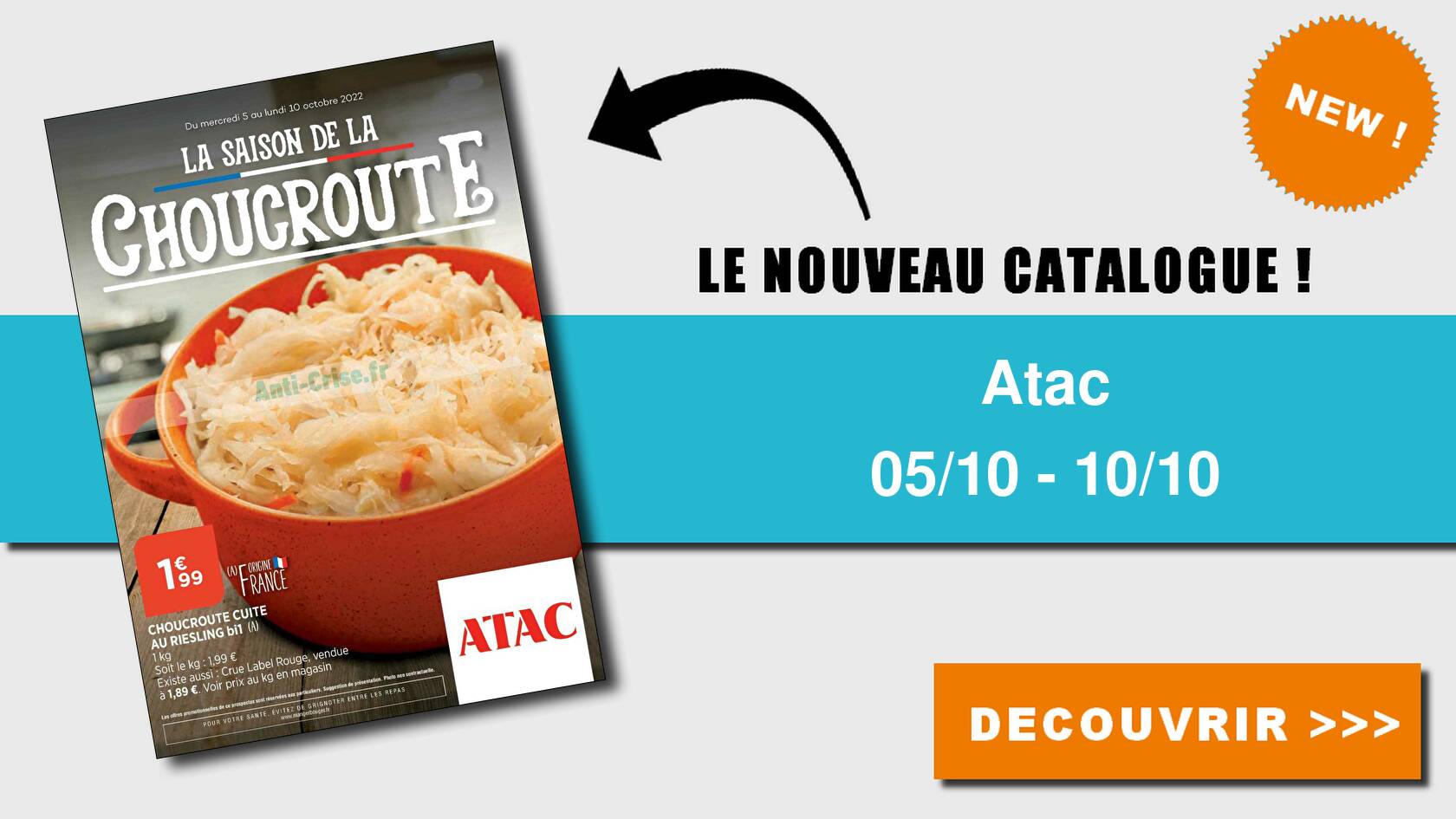 Anti-crise.fr | Catalogue Atac du 05 au 10 octobre 2022ATAC : le ...