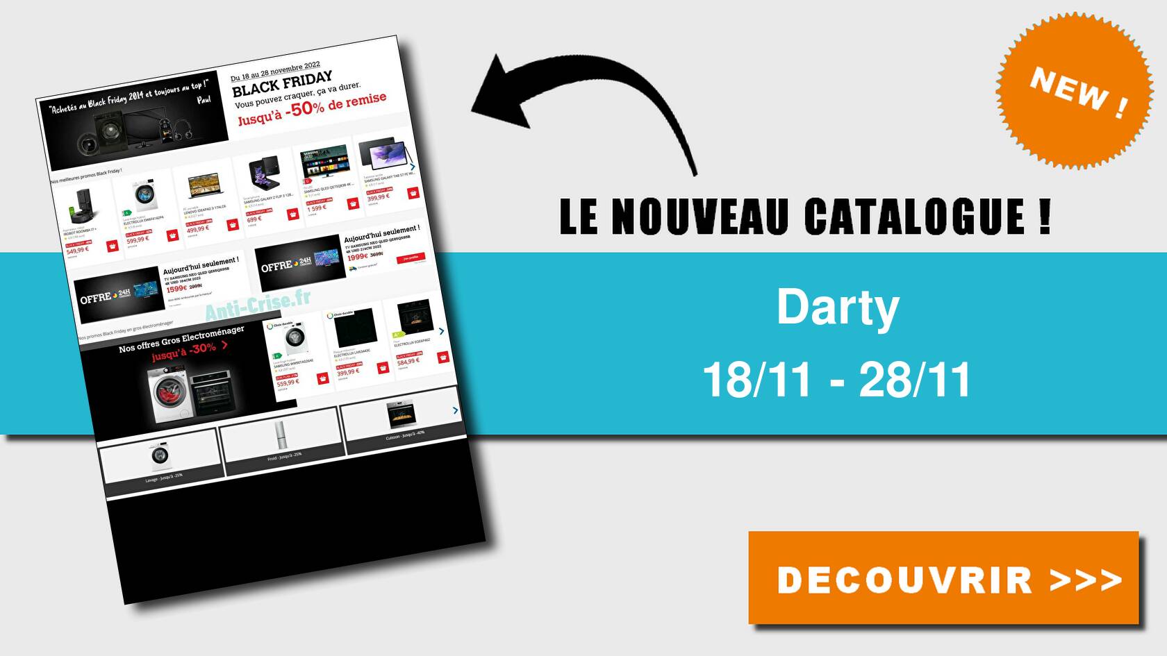 Anti-crise.fr | Catalogue Darty du 18 au 28 novembre 2022 (catalogue ...