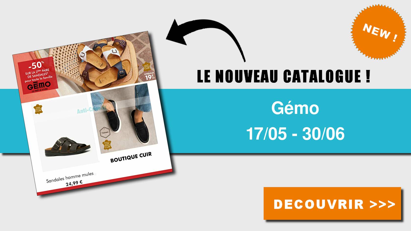 Anti-crise.fr | Catalogue Gémo du 17 mai au 30 juin 2023GéMO : le ...