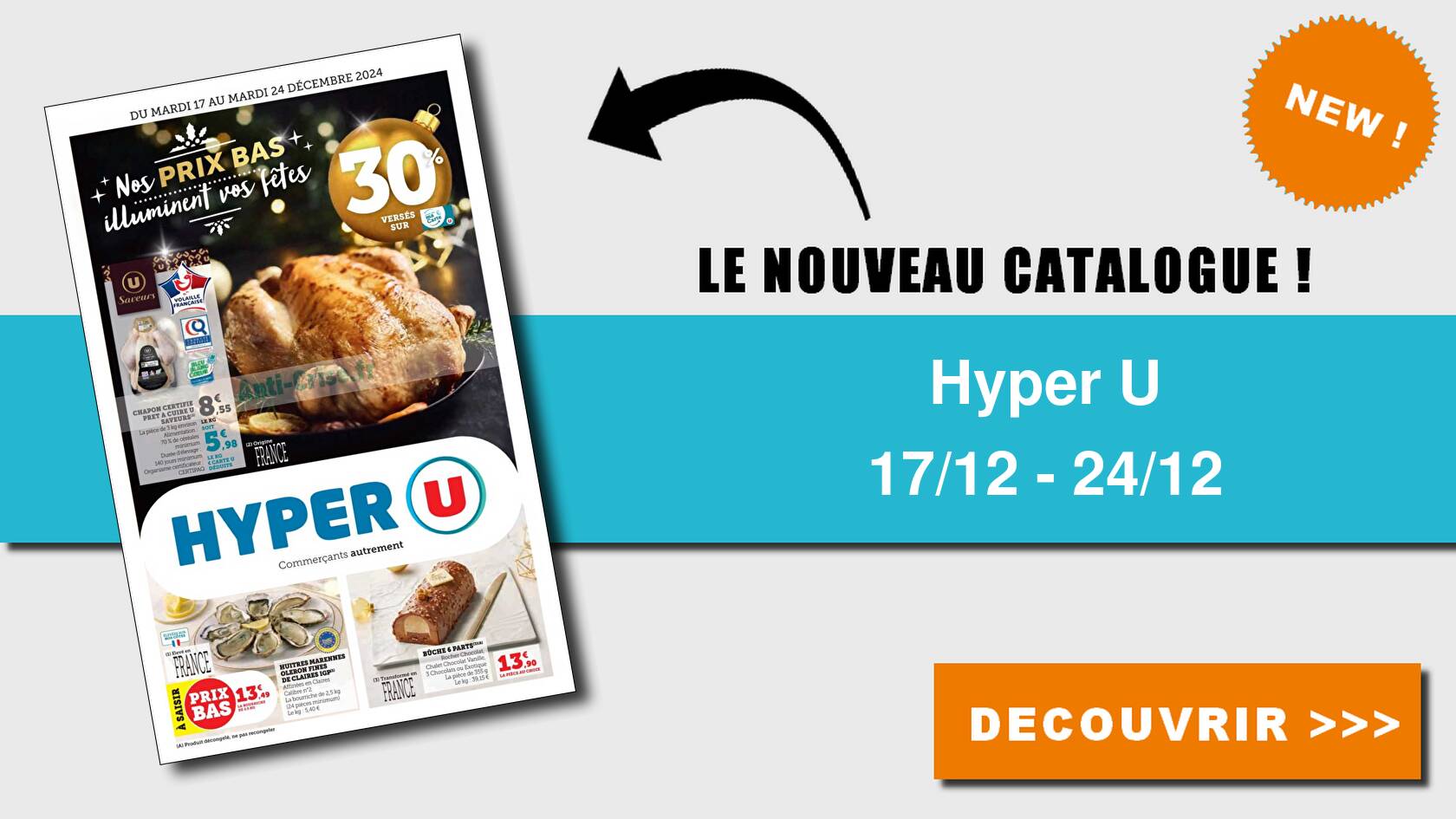 Anti-crise.fr | Catalogue Hyper U du 17 au 24 décembre 2024HYPER U : le nouveau catalogue du 17 ...