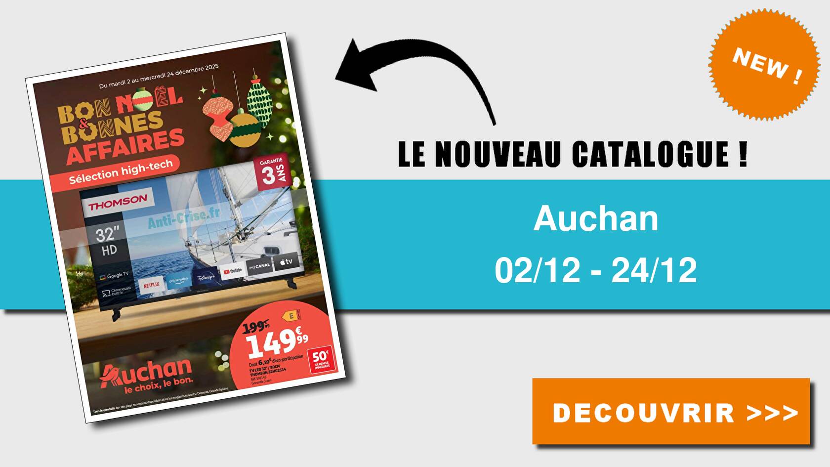 Anti-crise.fr | Catalogue Auchan du 02 au 24 décembre 2025 (High-Tech ...